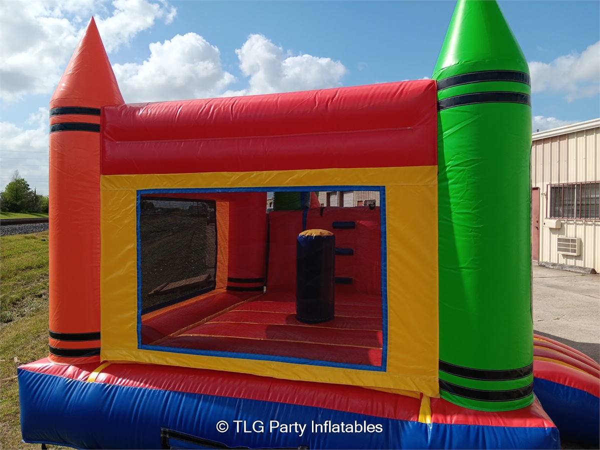 Toddler Crayon Combo Bounce House Basketball Goal (20L 11W 9T) - Water ...